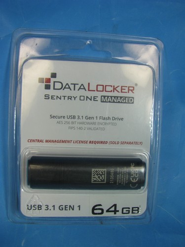 DataLocker Sentry ONE 64GB USB 3.1 Encrypted Managed Flash Drive ...