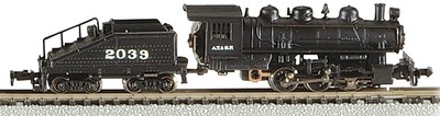 Bachmann 50566 N Santa Fe USRA 0-6-0 Switcher w/Slope-Back Tender #2039 ...