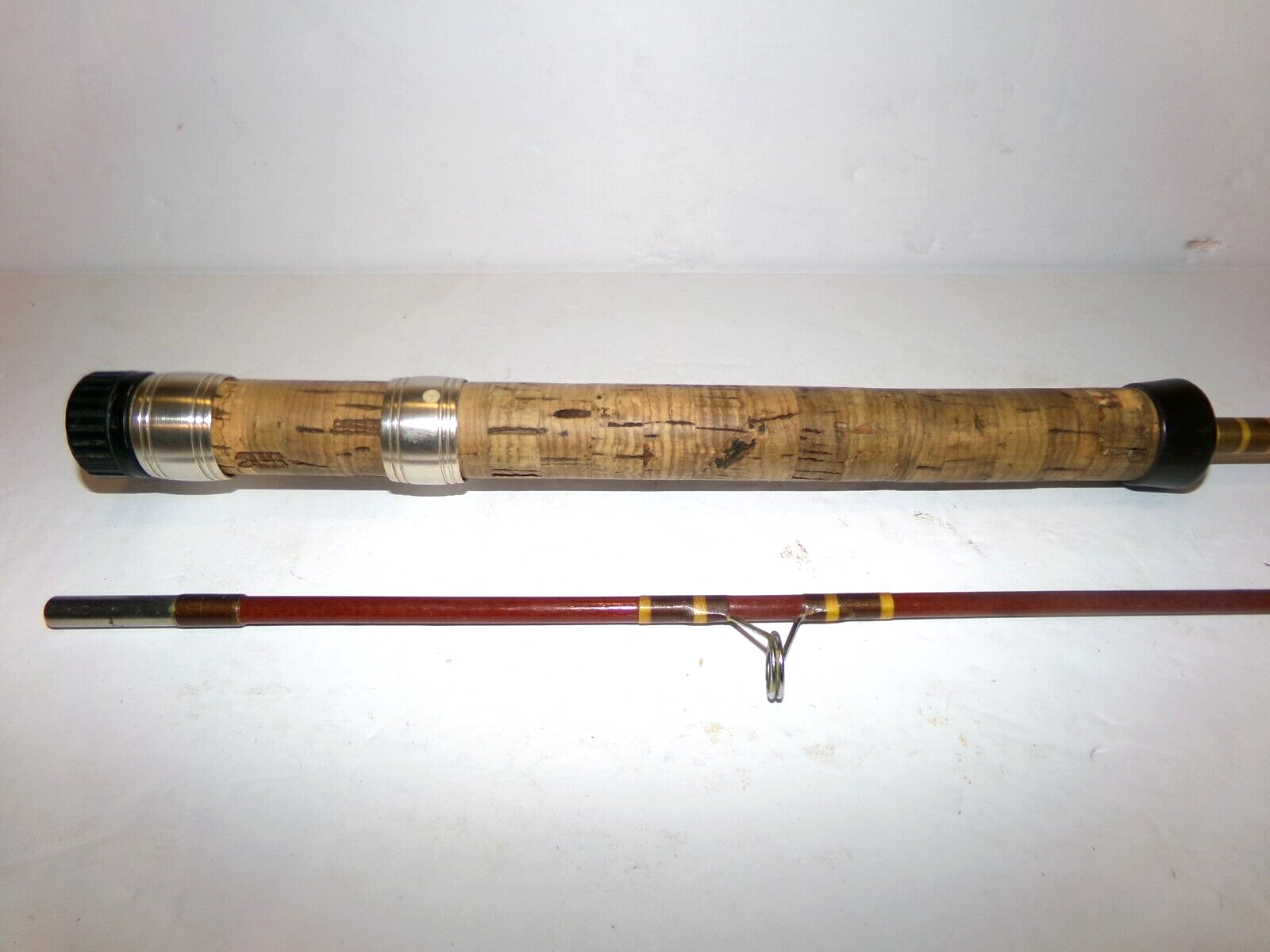 VINTAGE TED WILLIAMS 2 PC. 6 FT. FIBERGLASS 4 -6 LB. LINE FISHING ...