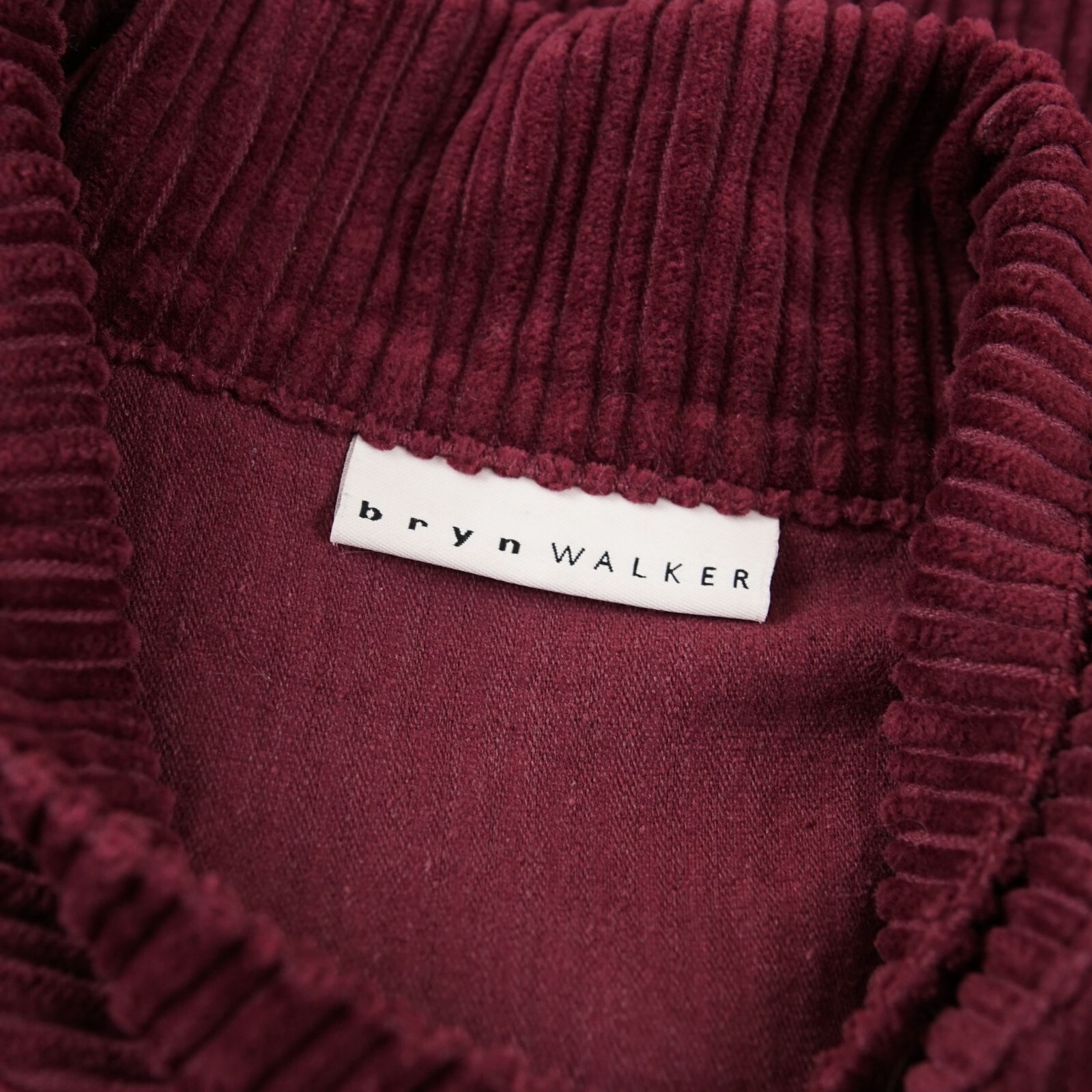 Bryn Walker Purple Berry Corduroy Ribbed Boxy Jacket … - Gem