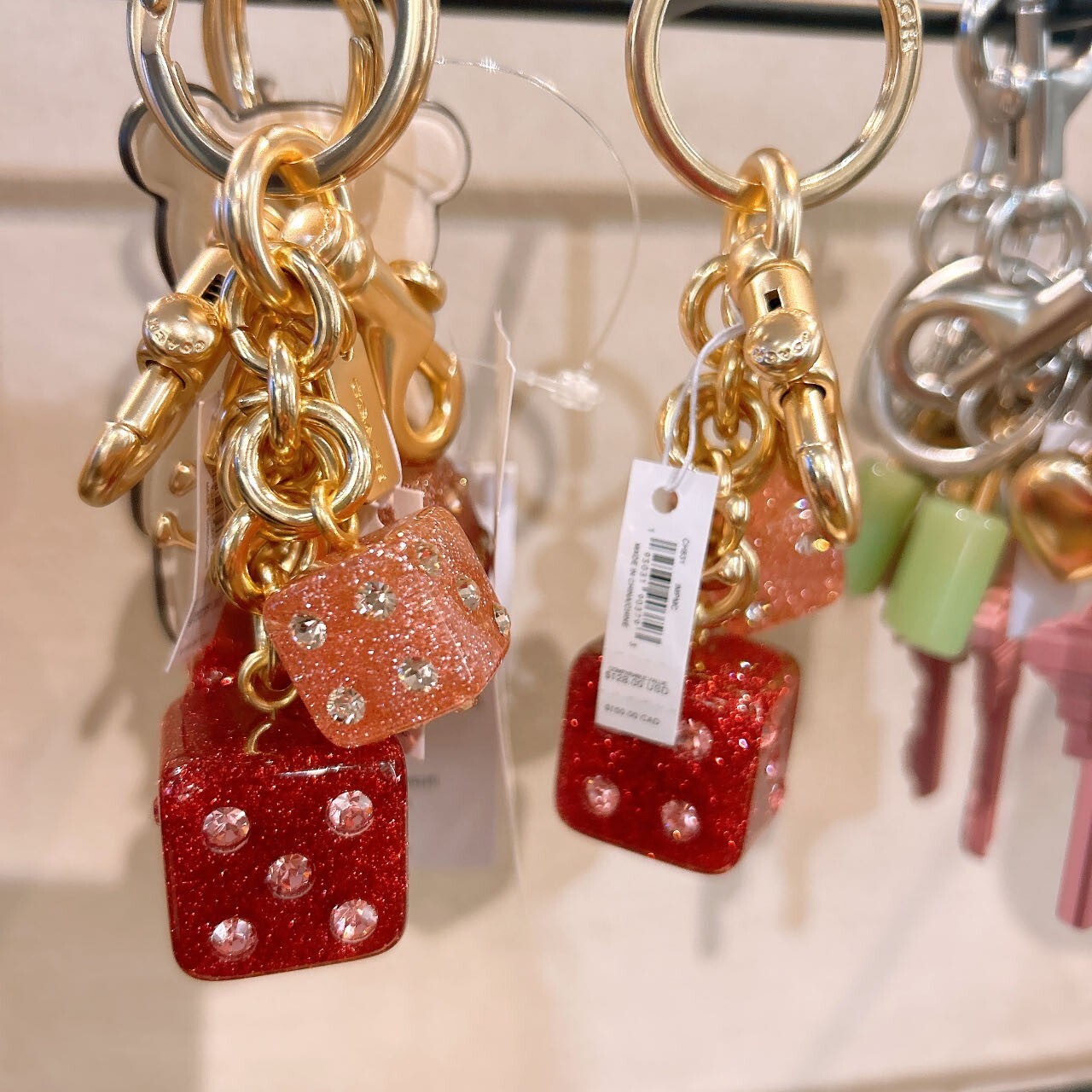 NWT Coach Dice Cluster Bag Charm CH831 | eBay