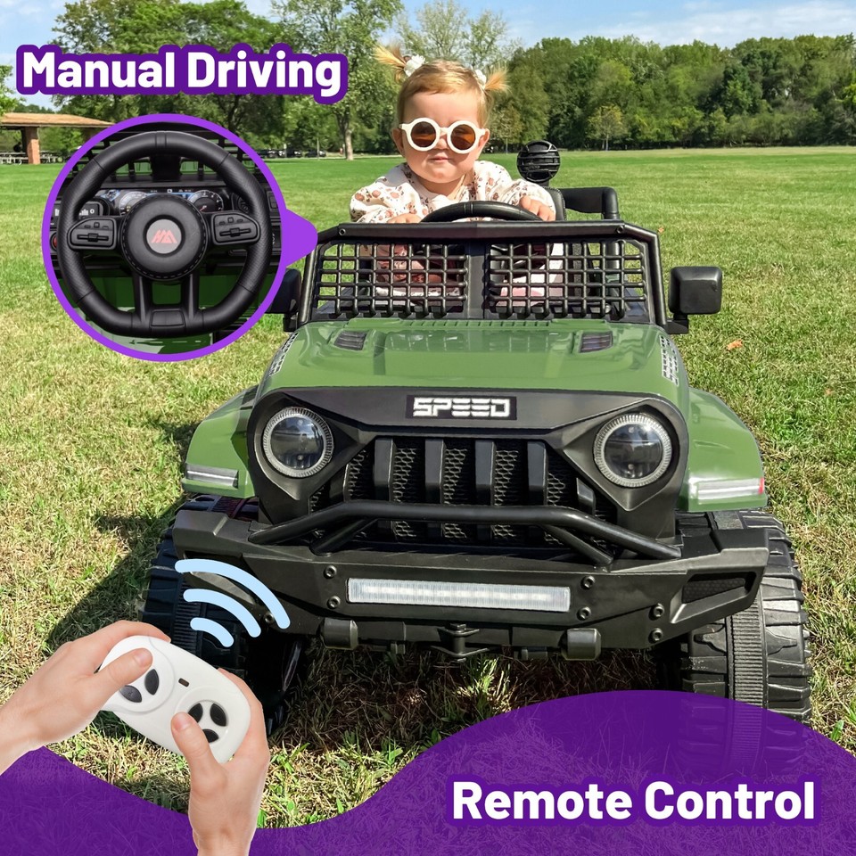 12V Kids Ride on Electric Car Battery Power Wheel Toy w/Remote Control ...
