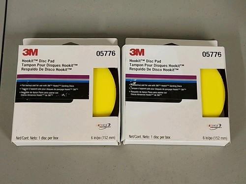 2x 3M 05776 Hookit 6 Inch Disc Pad with Round Back Up 51131057760| eBay
