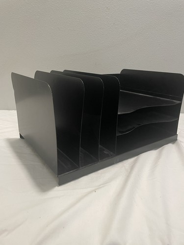 Vintage STEELMASTER Metal File Desk Office Organizer Slots & Trays ...