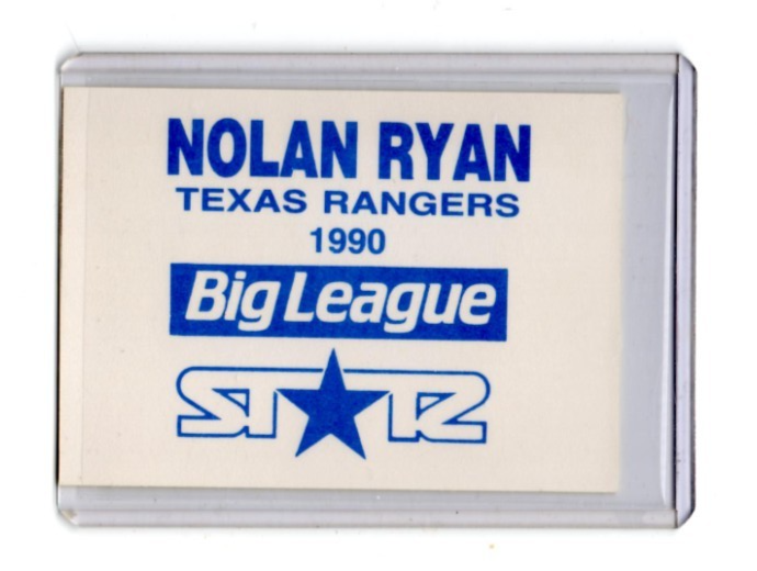 1990 Big League Star * Nolan Ryan * with Ryan Autograph - Signature | eBay
