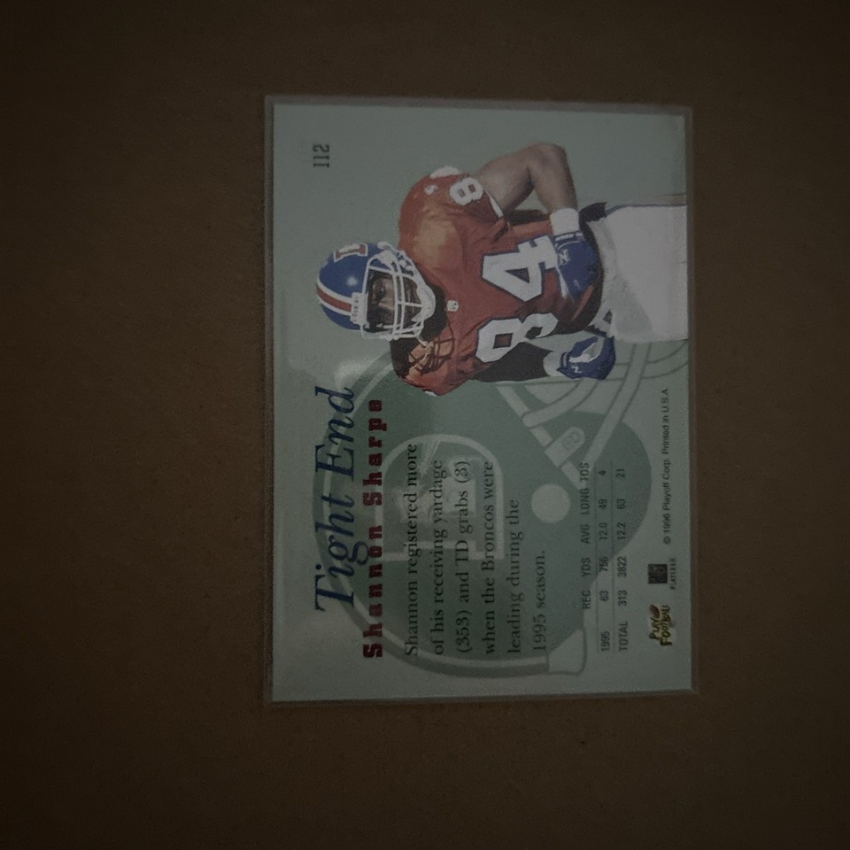 Shannon Sharpe Playoff Prime 1996 | eBay