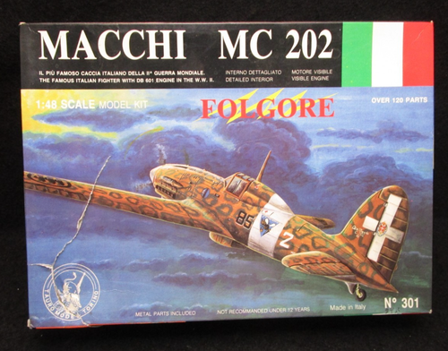 * Tauro Model Kit Macchi MC 202 Folgore 1/48 Scale No.301 | eBay