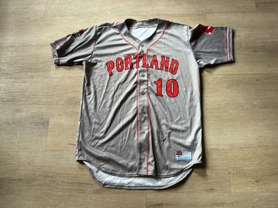#10 Team Issued Portland Sea Dogs Gray Road Jersey Red Sox | eBay