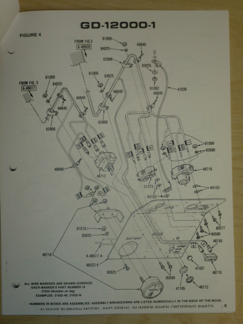 HOMELITE GENERATOR PARTS LIST MANUAL GD-12000-1 NO. 17382 | eBay