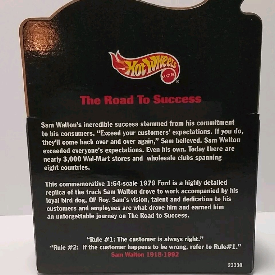 Hot Wheels Sam Walton 1979 Ford "The Road To Success" 1999 Mattel 23330 ...