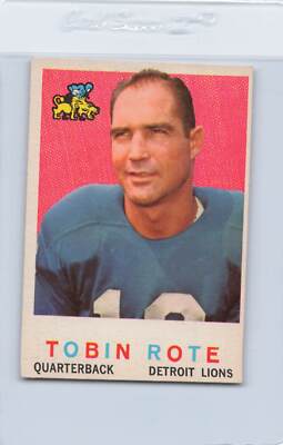 1959 Topps #170 Tobin Rote Lions EX *DA9685 | eBay