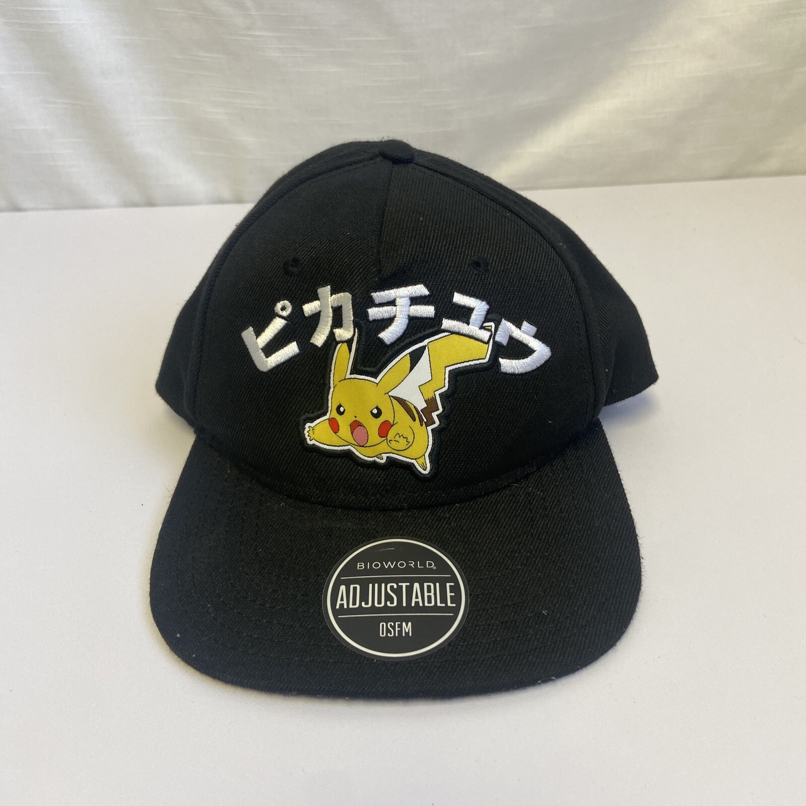 Pokémon Pikachu Kanji Snapback Ball Cap OSFA Bioworld… - Gem
