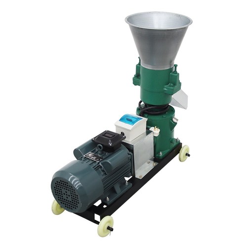 2mm 4mm 8mm Plate Feed Pellet Mill Machine Pelleter 200kg/h Output 220V ...