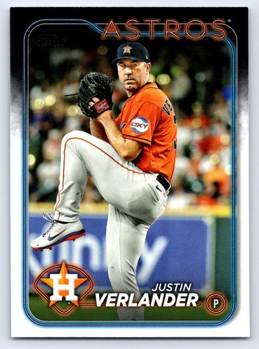 2024 Topps Series 1 Justin Verlander #62 Houston Astros Baseball Card ...