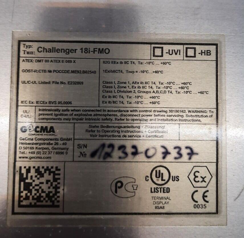 GECMA CHALLENGER 18i-FMO DISPLAY MODULE | eBay