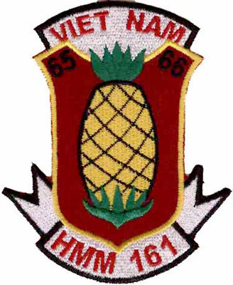 4.5" MARINE CORPS HMM-161 VIET NAM PINEAPPLE HELI SQUAD EMBROIDERED ...