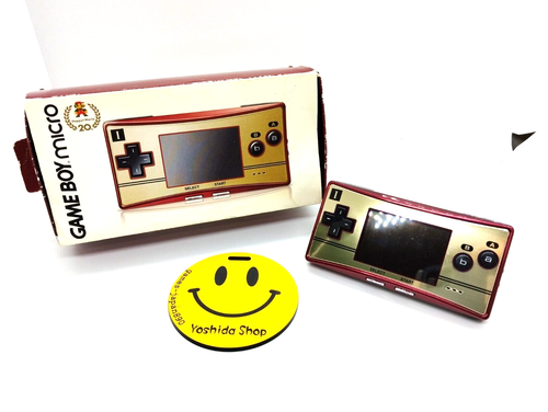 Nintendo GameBoy Micro 20th Anniversary Edition Famicom Color Console ...