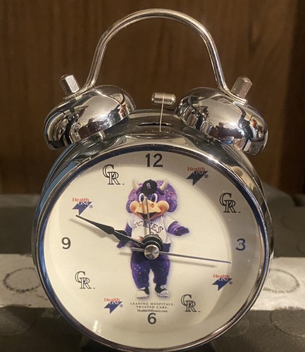 Vintage Style Colorado Rockies Mascot Two Bell Alarm Clock.LooksWorks ...
