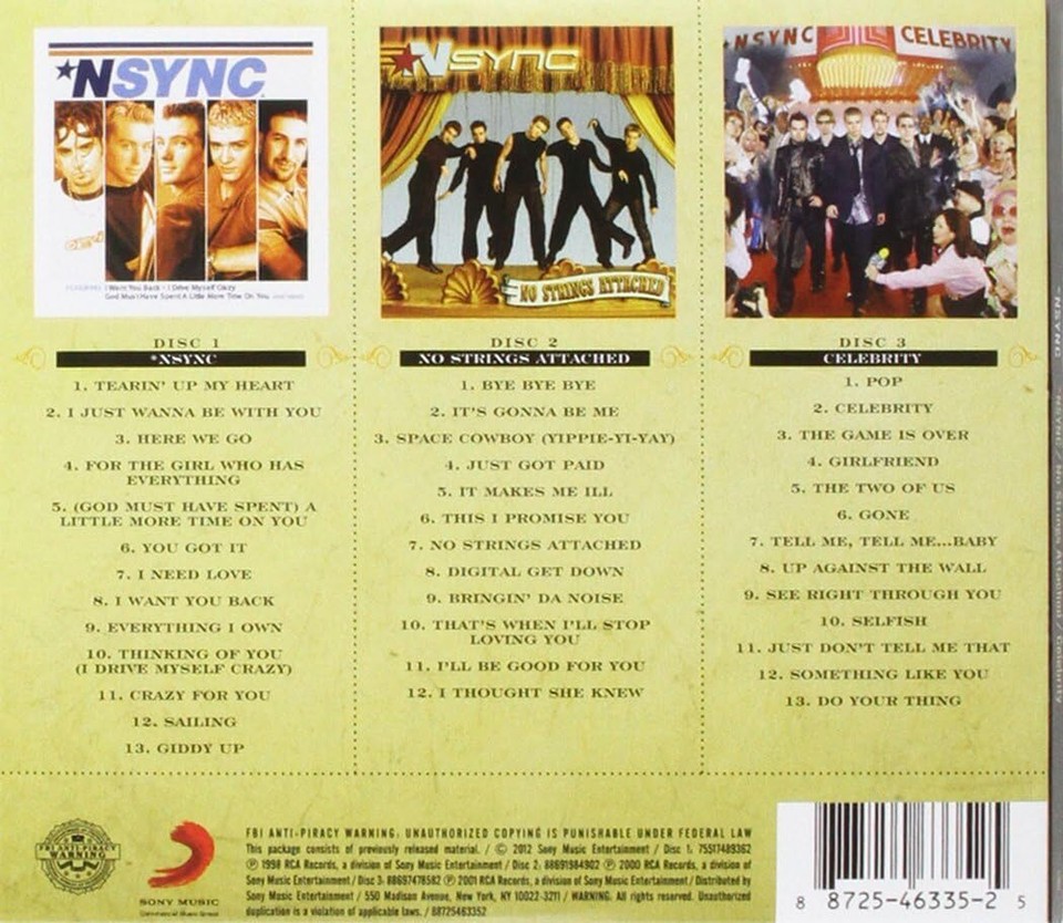 'N Sync Triple Feature: NSYNC (CD) (Importación USA) | eBay