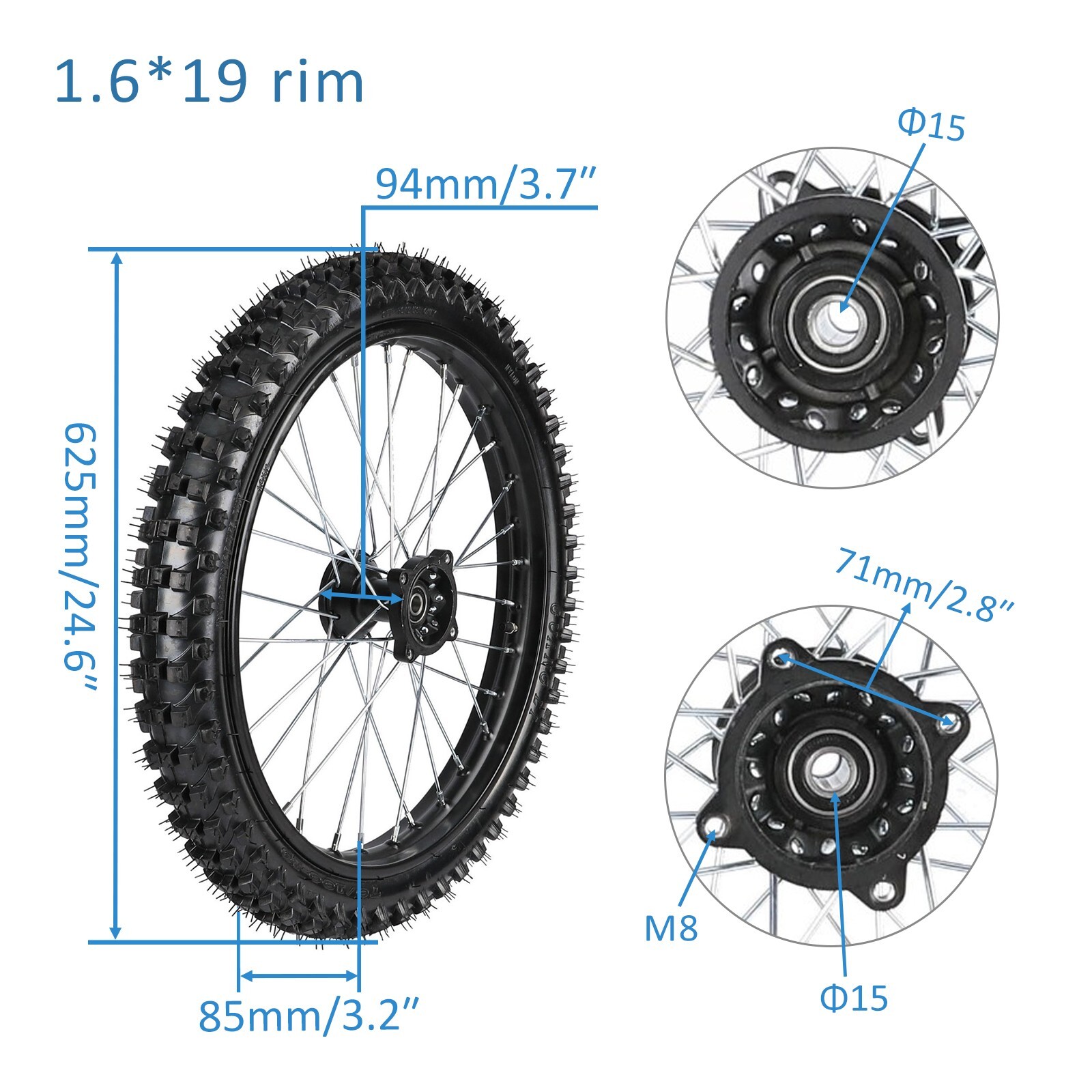 12" 14" 16" 19" Wheel Brake Apollo SSR 110cc 125cc 150cc 200Dirt Pit ...