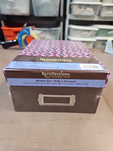 Recollections Memory/Storage Box, 8x11x4.5, Label Bracket On End ...