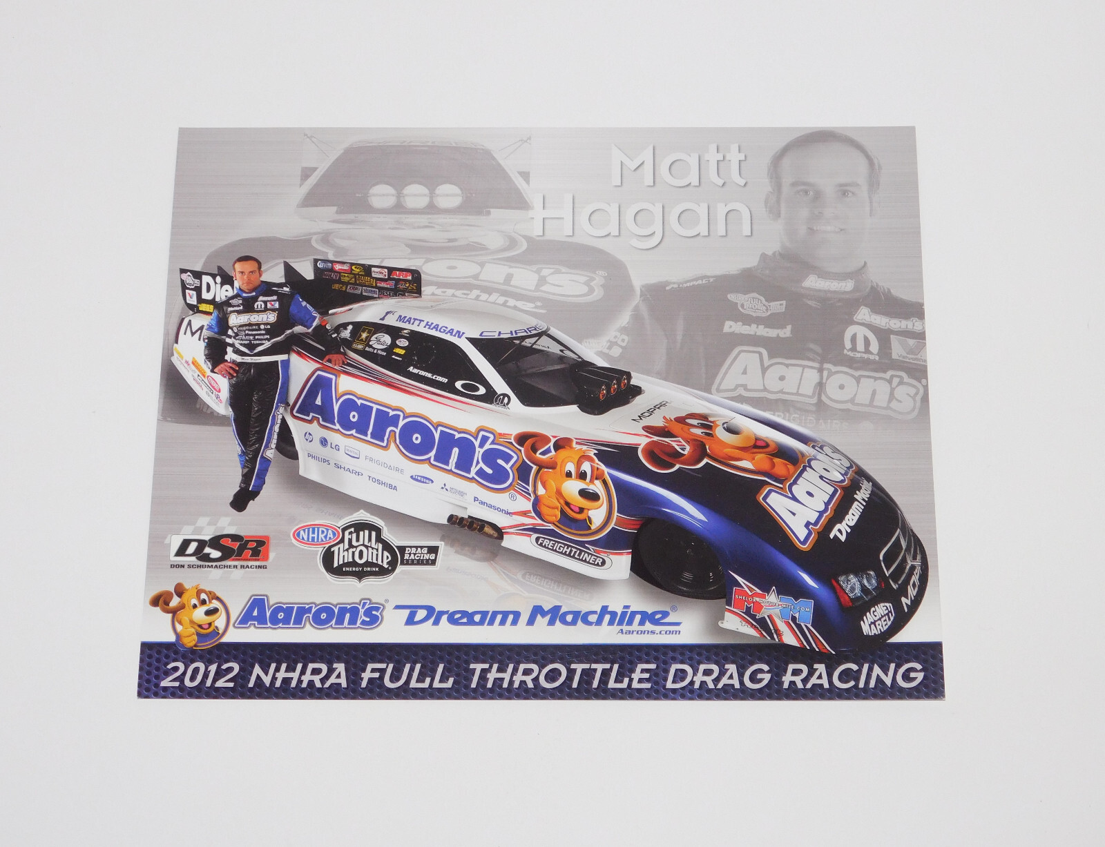 Matt Hagan 2012 NHRA Full Throttle Dodge Charger Funny Car Drag Racing ...