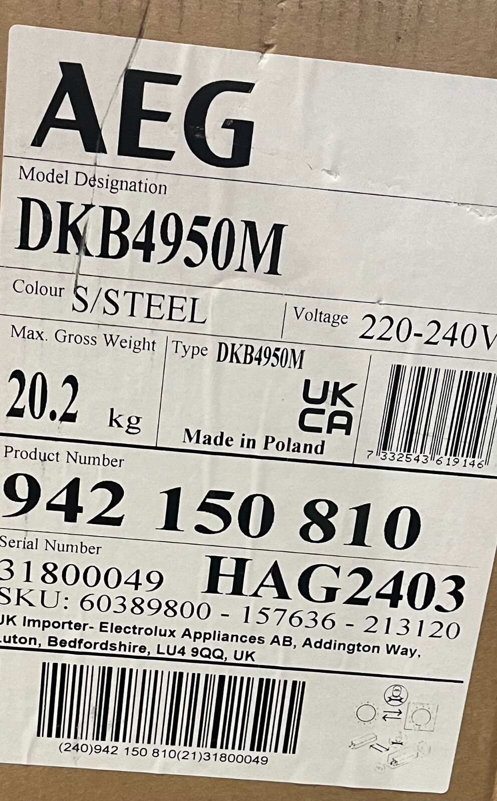 AEG DKB4950M 90cm Integrated Rangehood - Silver for sale online | eBay