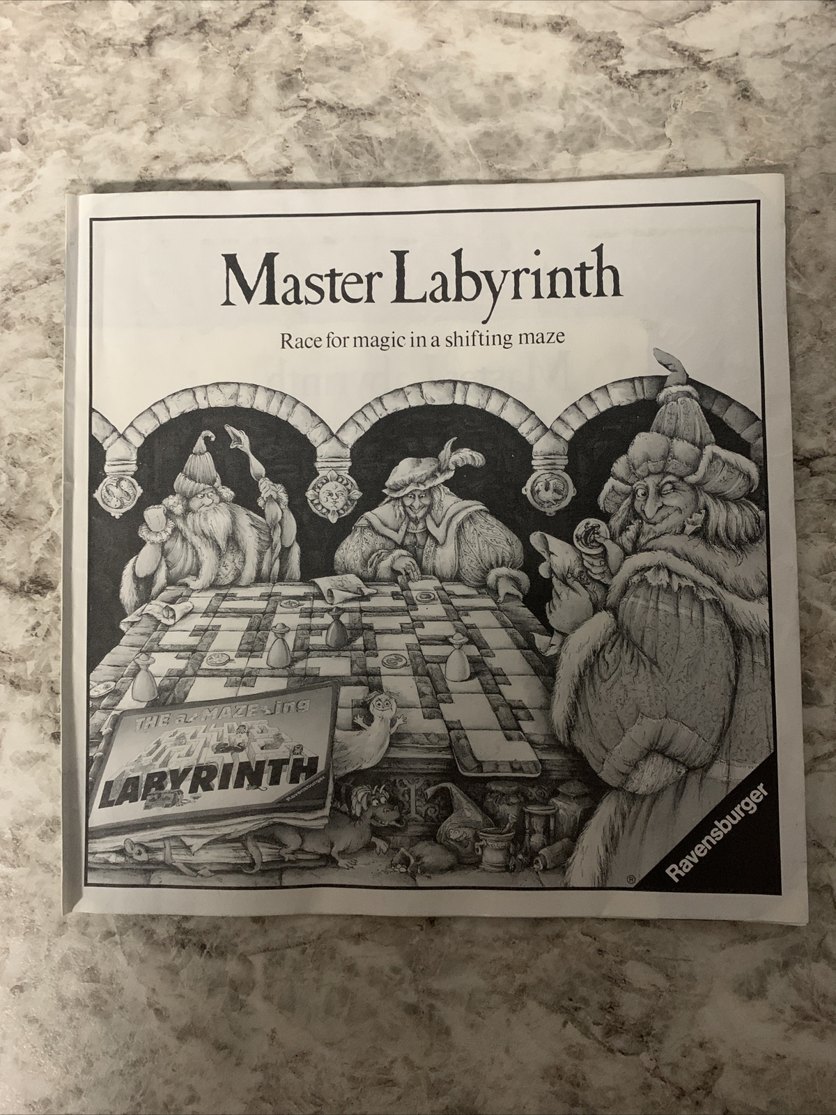 Vintage Ravensburger Master Labyrinth Maze Board Game 1991 Instruction ...