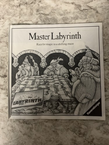 Vintage Ravensburger Master Labyrinth Maze Board Game 1991 Instruction ...