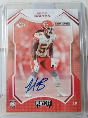 2021 Panini Playoff - Rookies Red Zone Autographs #267 Nick Bolton (AU ...
