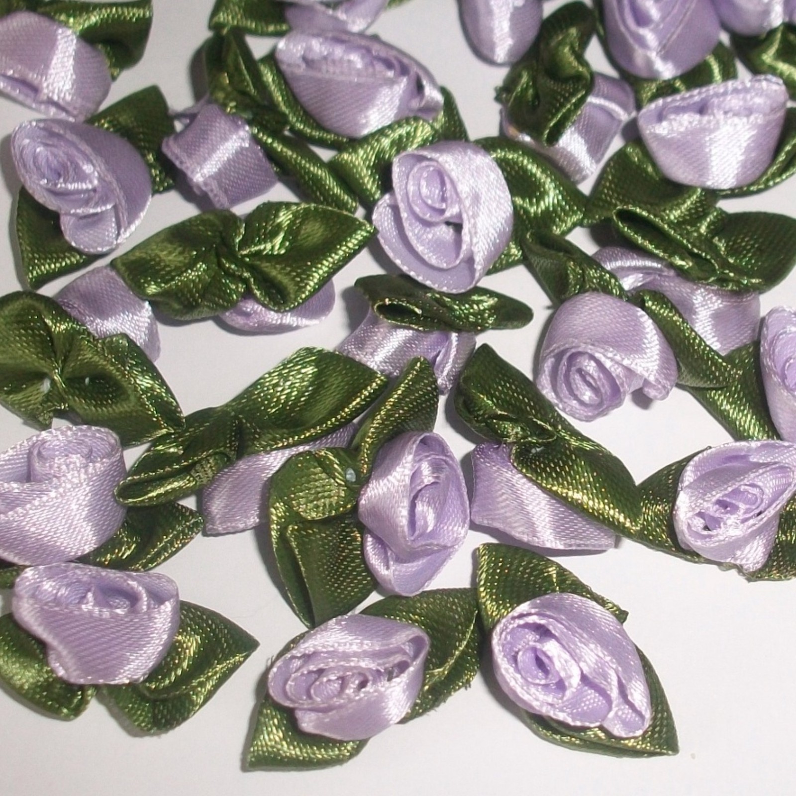 A514 Viktorian Satin Rosen 10 / 25 Applikationen (0,28 €/Stk) | eBay.de