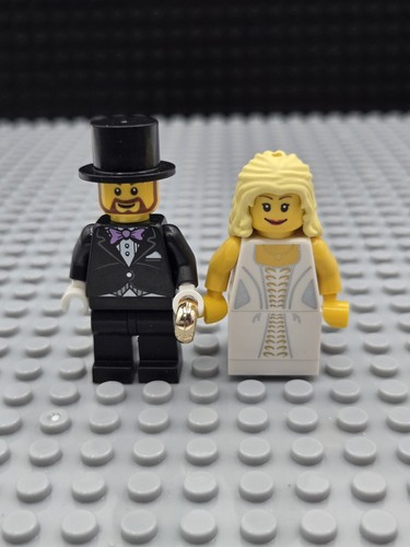 LEGO Groom & Bride minifigures W/ Ring Minifigure Wedding | eBay