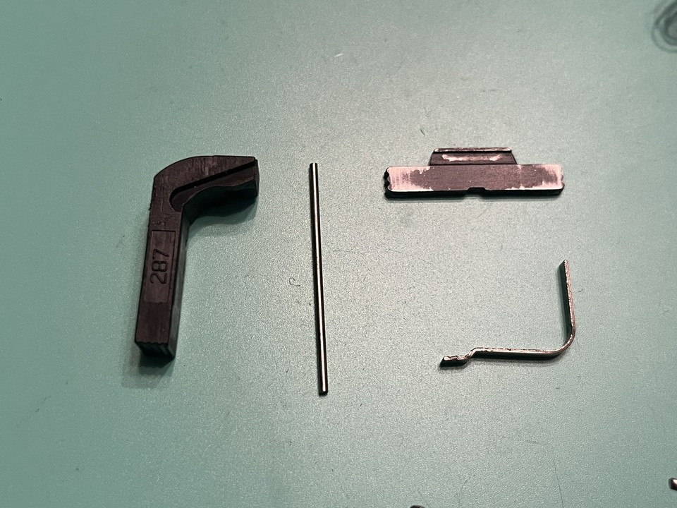 USED OEM GLOCK 22 GEN 3 LOWER PARTS TRIGGER SLIDE LOCK PINS MAGAZINE ...