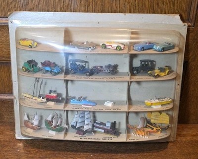 VTG 50s Toy Store Display Ideal Precision Miniatures Cars Vehicles ...