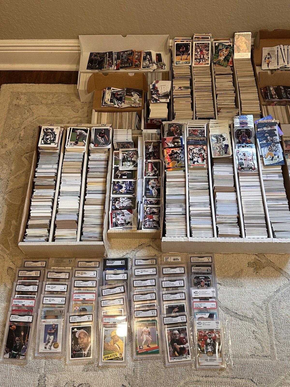 1000+ Sports Cards Lot MLB NBA NFL – Bulk Collection Rookies Stars 5 ...