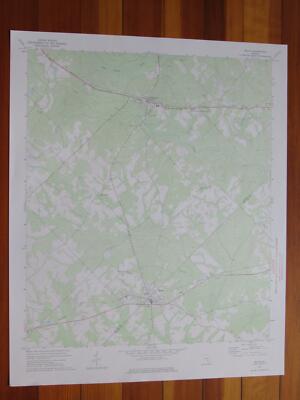 Milan Georgia 1975 Original Vintage USGS Topo Map | eBay