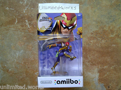 Super Smash Bros Amiibo (Captain Falcon) Nintendo Wii U & 3DS New US ...