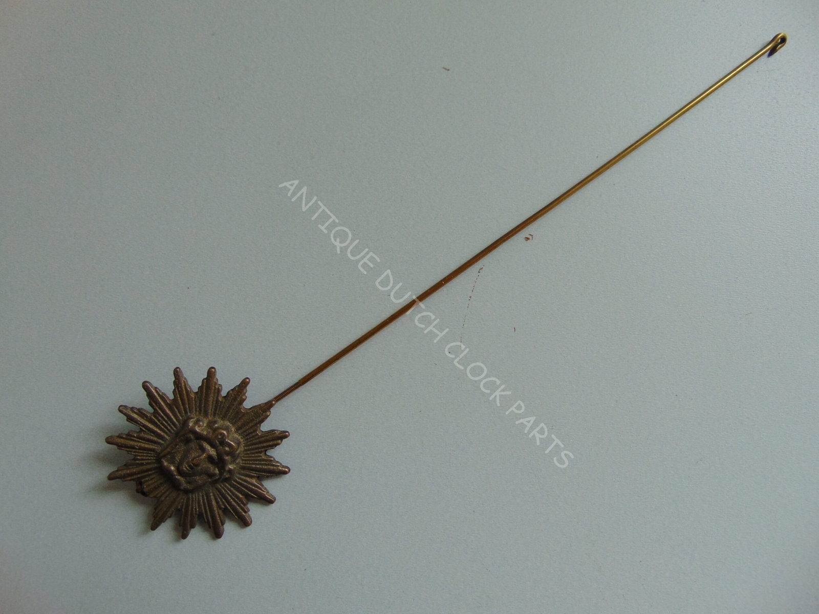SUN MEDUSA PENDULUM WITH HOOK FOR DUTCH SALLANDSE CLOCK 9 1/2" OR 24 CM ...