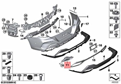 Genuine BMW G14 G15 M850iX Convertible Trim Exhaust Tailpipe Left ...