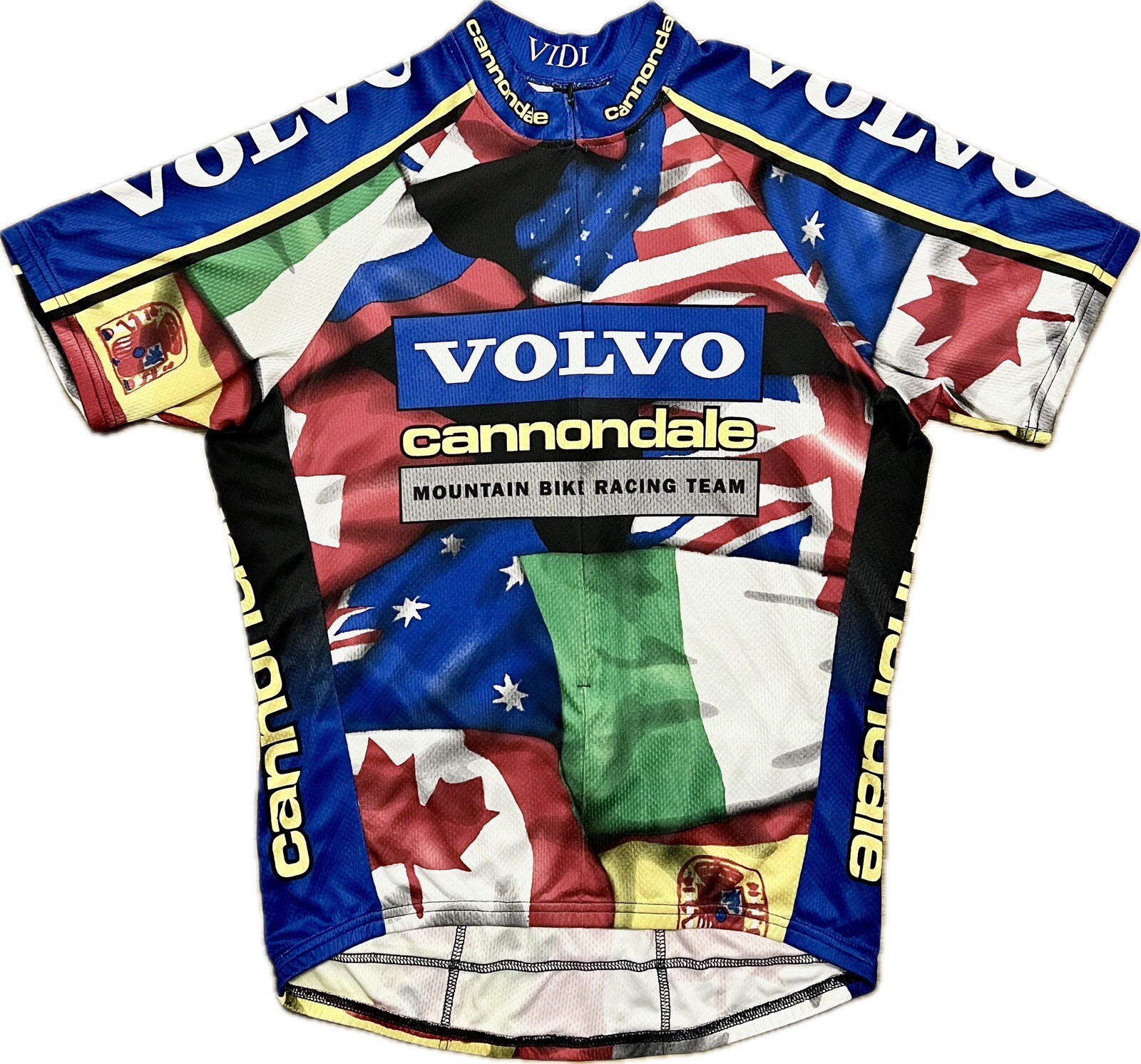 Cannondale Volvo Men’s Mountain Bike Racing Team Flag Print Cycling ...