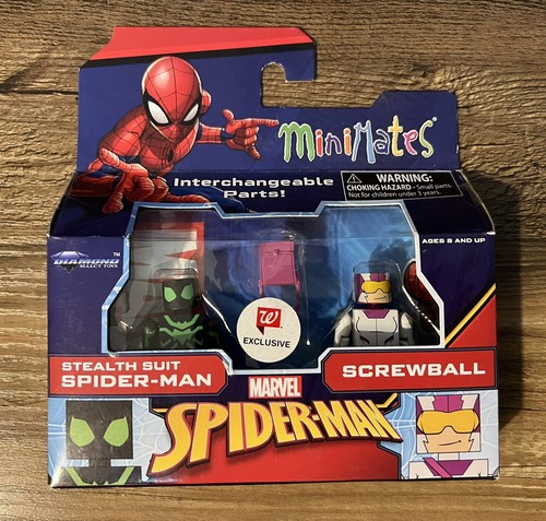 Minimates Stealth Suit Spider-Man & Screwball Marvel Walgreens ...