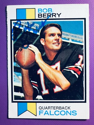SIGNED BOB BERRY 1973 TOPPS FOOTBALL CARD AUTOGRAPHED - FALCONS | eBay