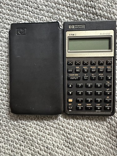 Hp 17B II Hewlett Packard Business Financial Calculator w/ Case! | eBay