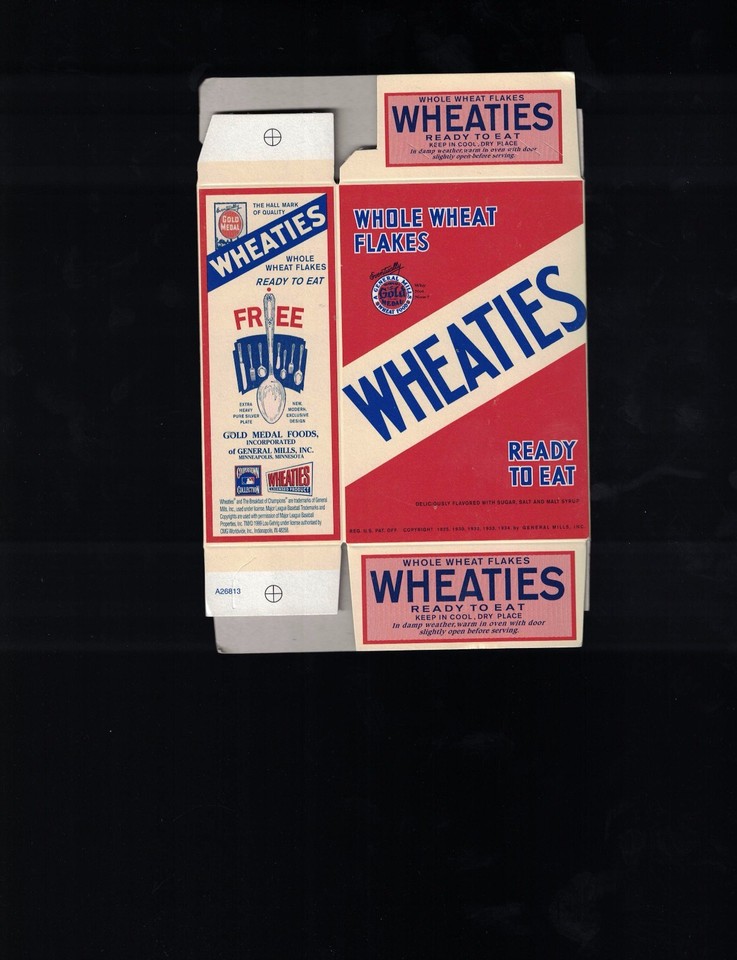 Lou Gehrig Mini Wheaties Box (Flat) Commemorative Box unused | eBay