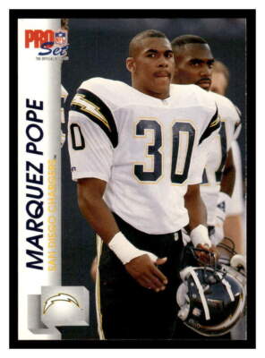 1992 Pro Set #641 Marquez Pope - San Diego Chargers Rookie | eBay