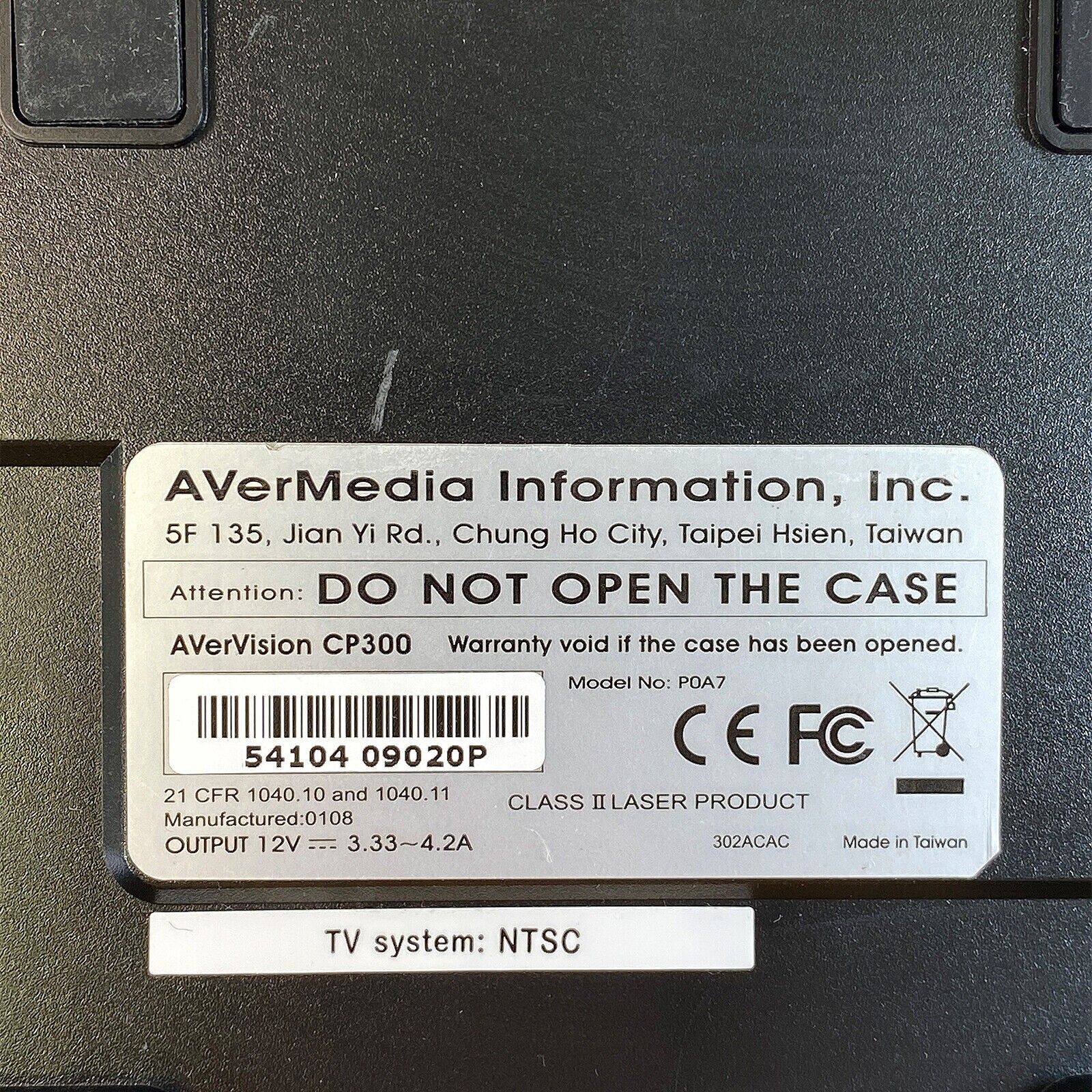 AVerMedia AVerVision CP300 Digital Document Camera P0a7 for sale online ...