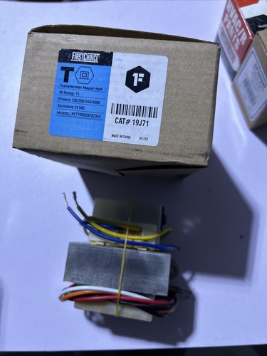 75 Va Transformer Primary 120/208/240/480v Secondary 24vac With Reset 3 ...