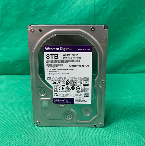 Western Digital 8TB WD Purple Pro 3.5" Surveillance Internal HDD ...