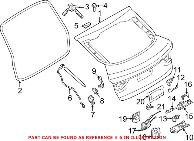 Genuine OEM Tailgate Pull Down Motor for BMW 51247339432 for sale ...