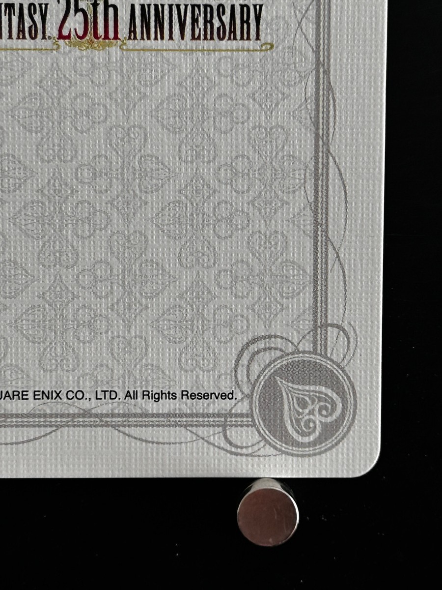 Squall Leonhart Final Fantasy Card 25th Anibersary Playing Squall Leonhart Final Fantasy Card 25th Anibersary Playing